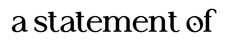 a statement of